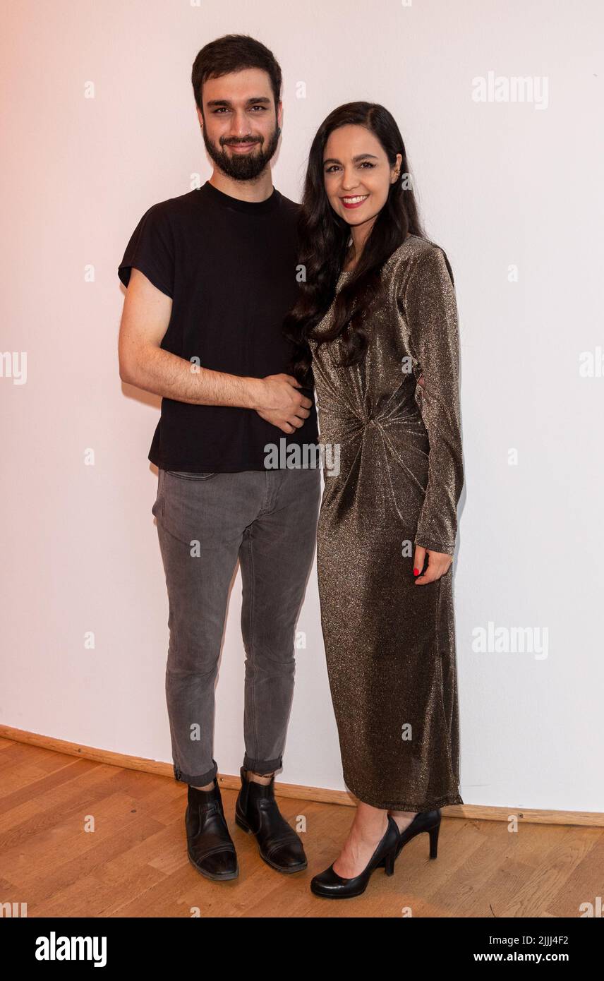 Munich, Bavaria, Germany: July 26, 2022, Shahrzad Eden Osterer with her ...