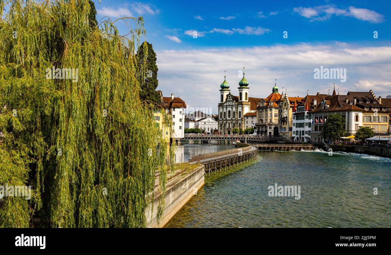 River Reuss in the city of Lucerne Stock Photo - Alamy