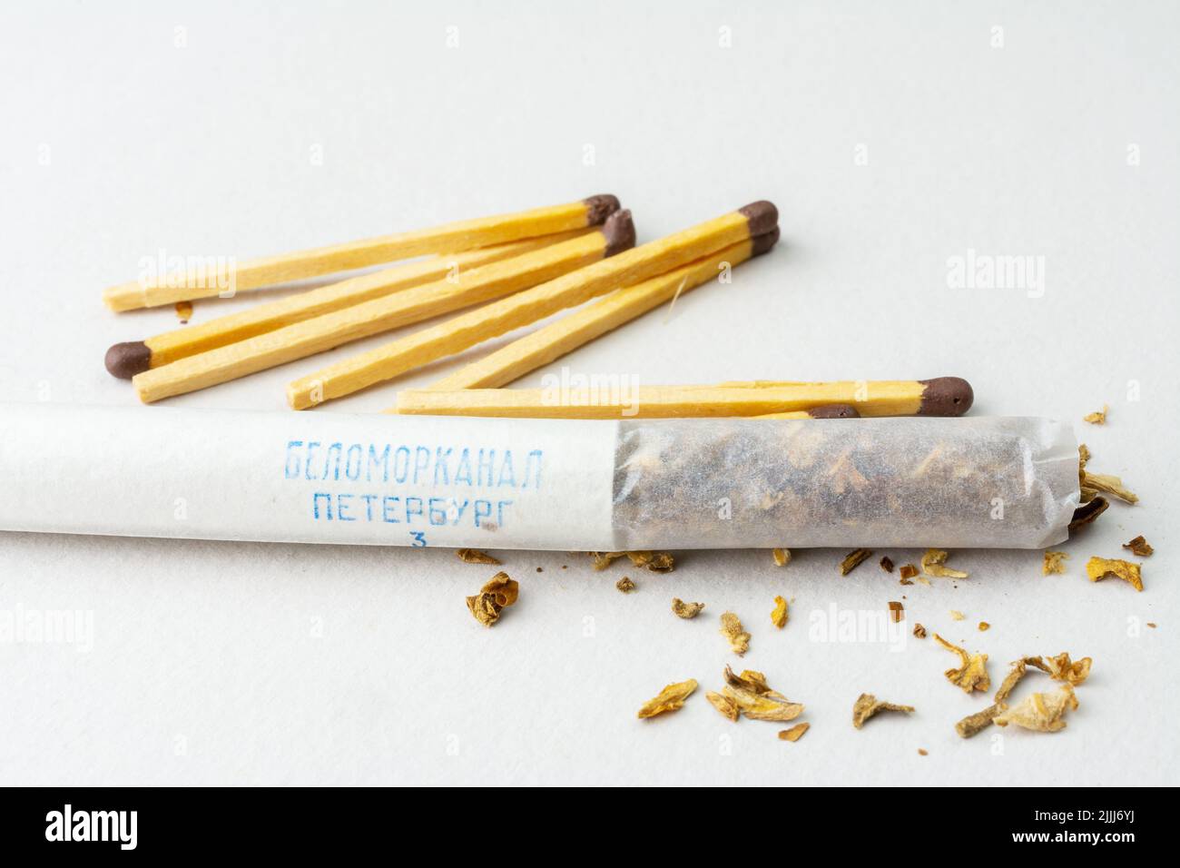 Belomorkanal and cigarettes hi-res stock photography and images - Alamy