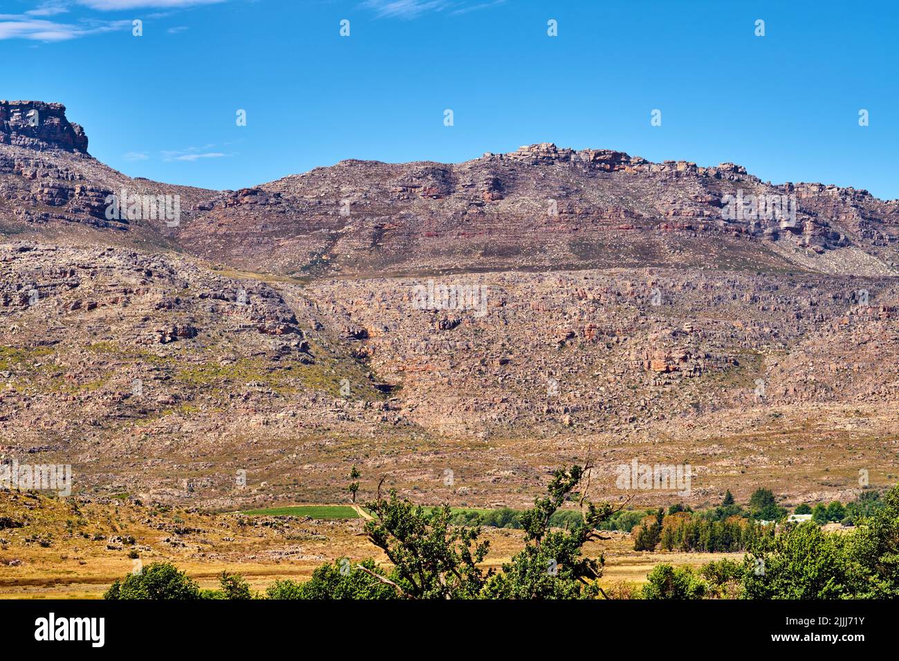 Natural landscape view of mountain in nature. Scenic look of rocky ...
