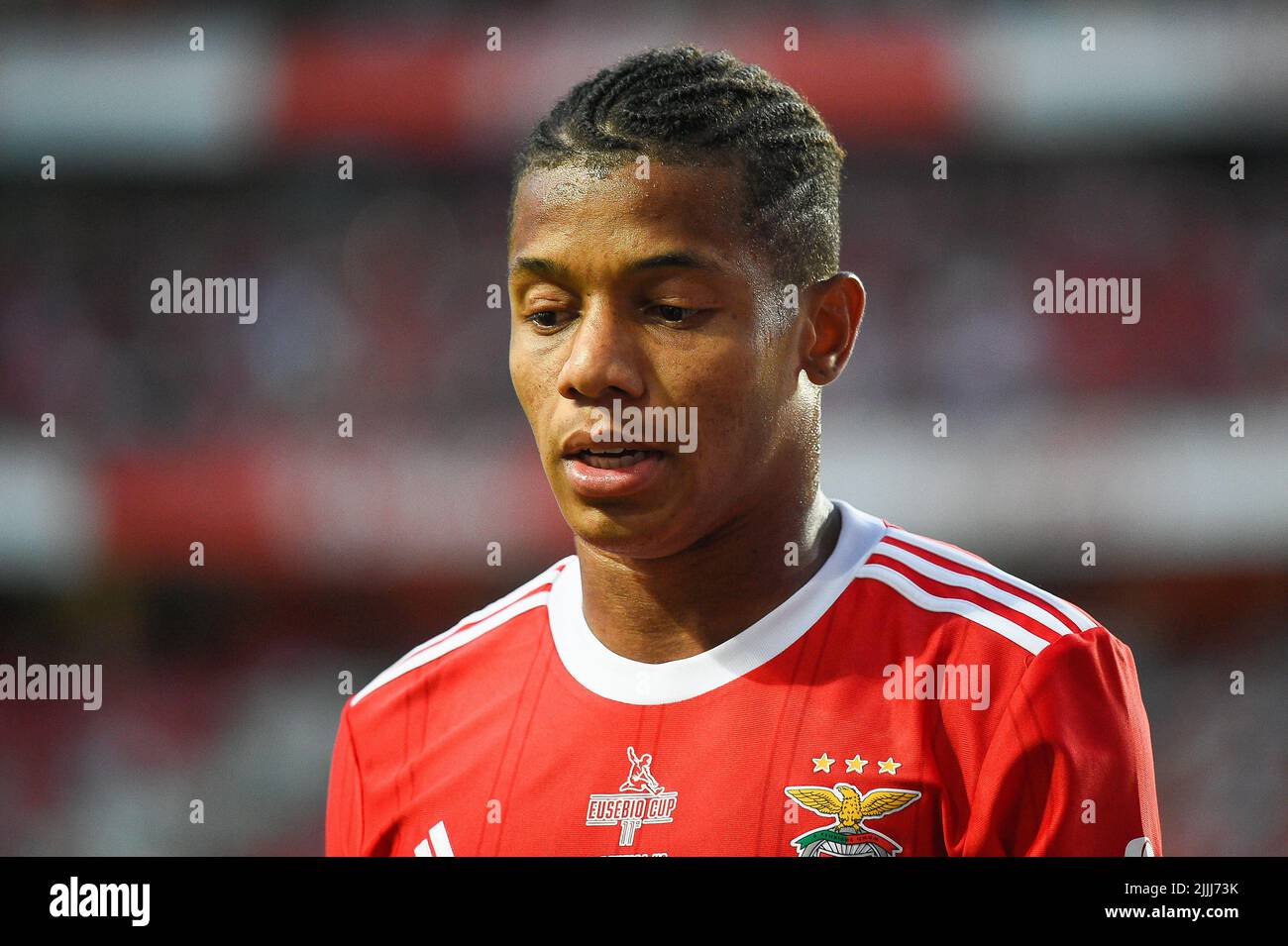 David Neres from Benfica seen during the Eusebio Cup football match ...