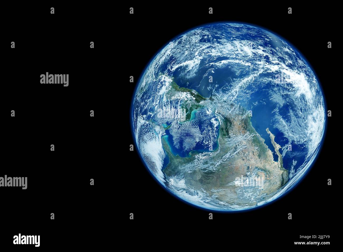 Planet earth on a black background. Elements of this image furnished by ...