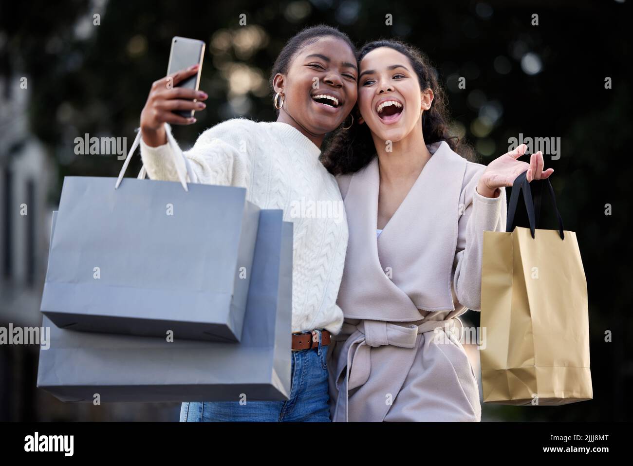 Im so glad we get to spend time together. two friends taking selfies ...
