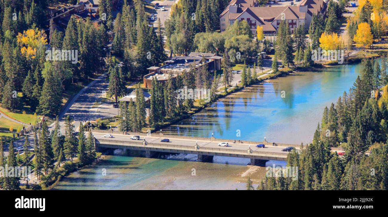 bridge in Banff with vehicles Stock Photo - Alamy
