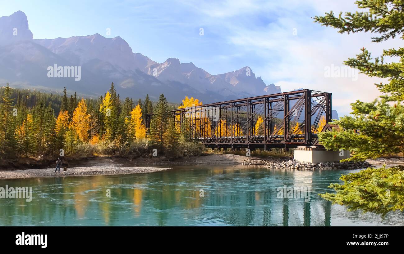 engine bridge , Canmore , alberta, seen in the HBO show "the last of us ...