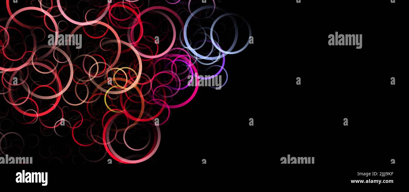 Fantastic panorama background design with circle objects Stock Photo ...