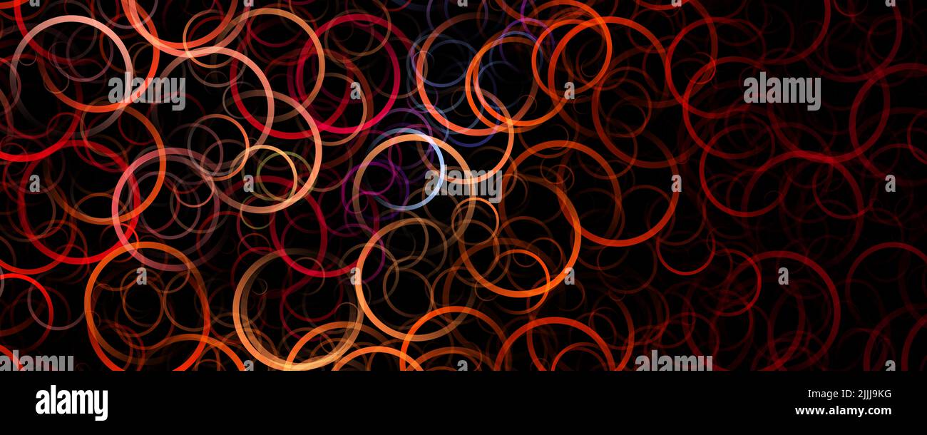 Fantastic panorama background design with circle objects Stock Photo ...