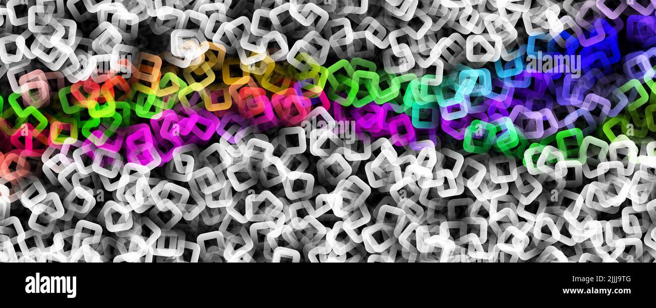 Fantastic abstract panorama background design illustration with square ...