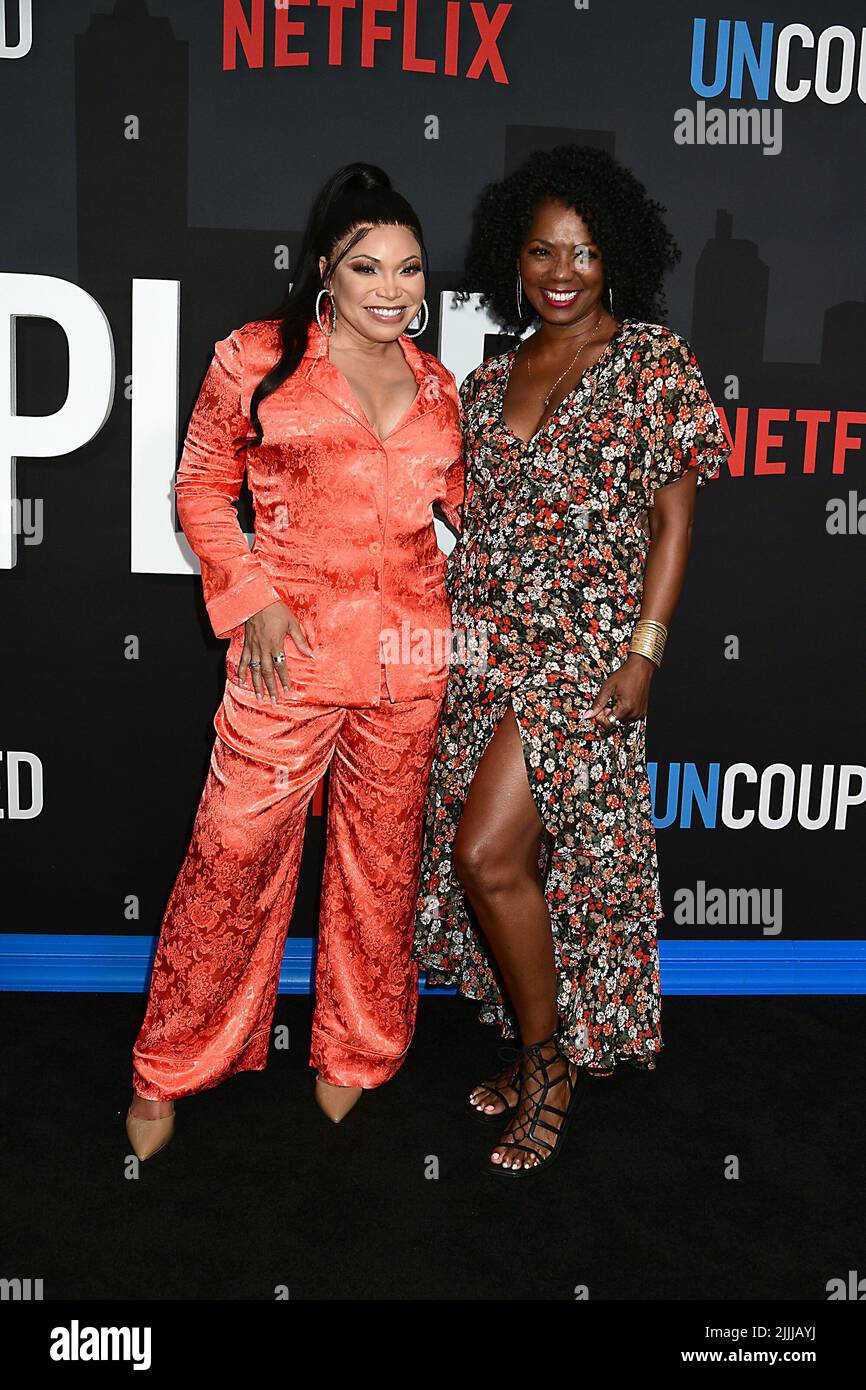 Tisha Campbell and Vanessa Estelle Williams attend the New York ...