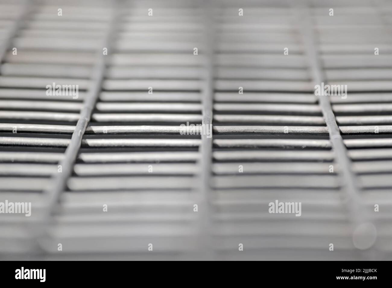 abstract silver metal grid closeup, modern industry diversity Stock ...