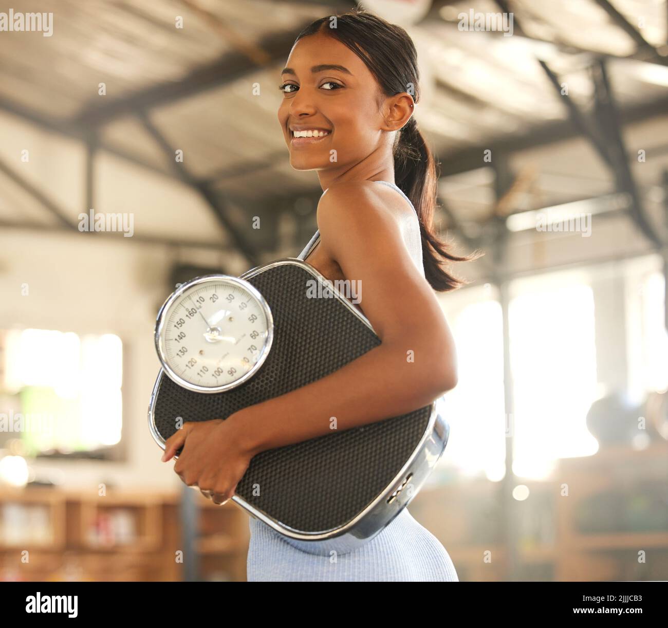 My health is calling and I must go. Portrait of a fit young woman ...