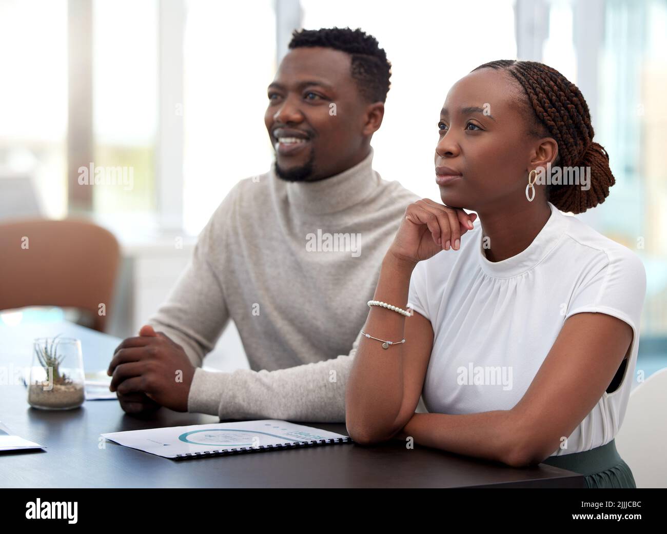 Two people meeting thinking hi-res stock photography and images - Alamy