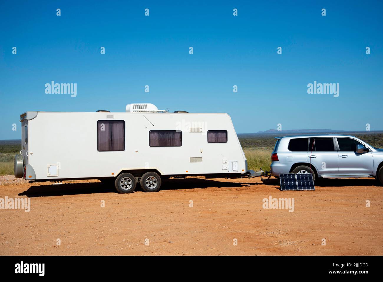 Caravan Travel on the Road Stock Photo - Alamy