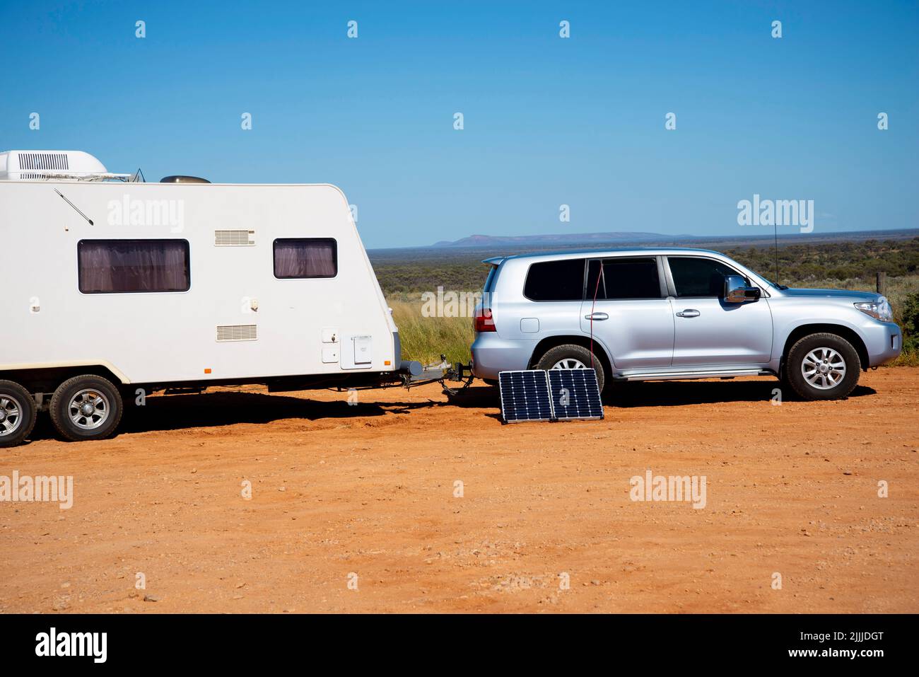 Caravan Travel on the Road Stock Photo - Alamy