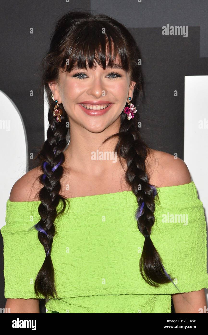 New York, NY, USA. 26th July, 2022. Malina Weissman at arrivals for ...