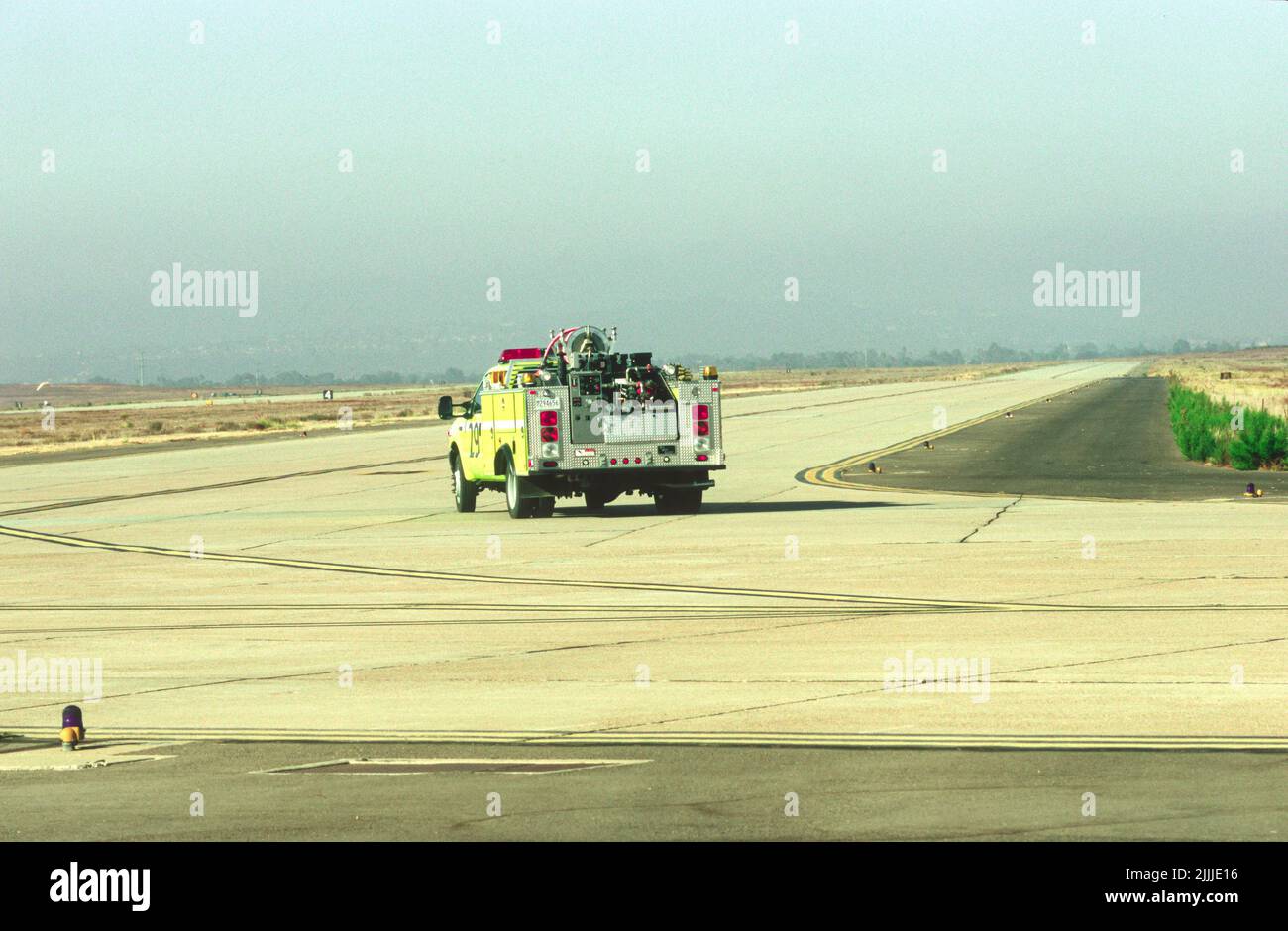 USMC ARFF P23 Fire Patrol vehicle patrolling the runways at MCAS ...