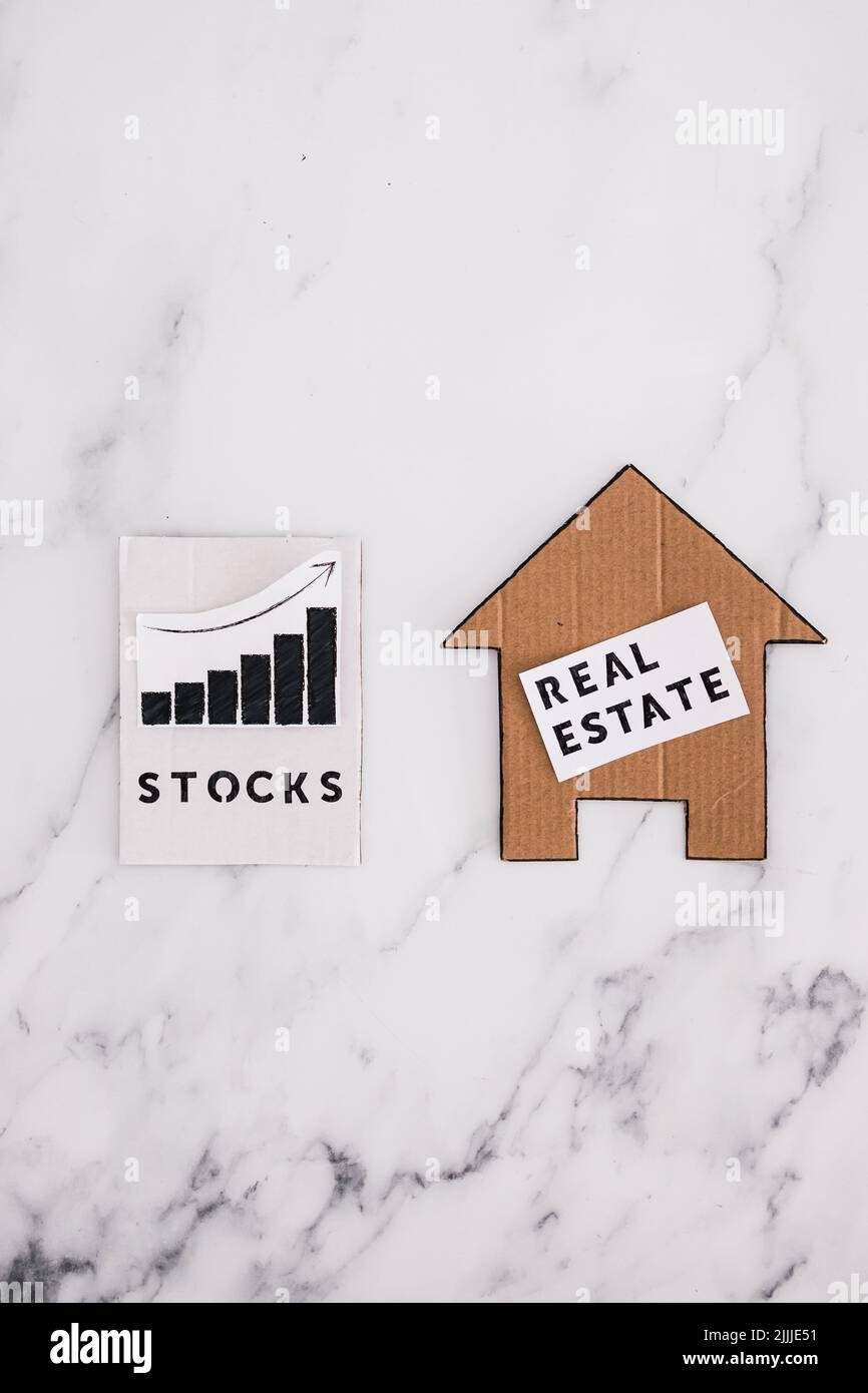 investment opportunities and building wealth conceptual image, house ...
