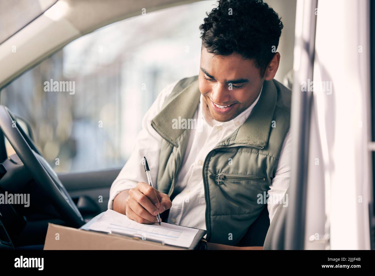 I dont just deliver packages. I deliver happiness. a delivery man ...