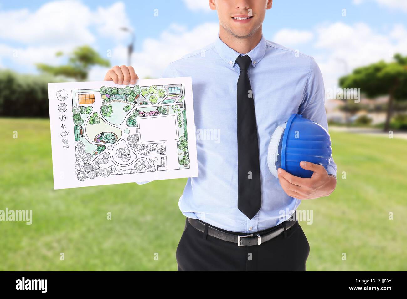 Young people presentation building site hi-res stock photography and ...