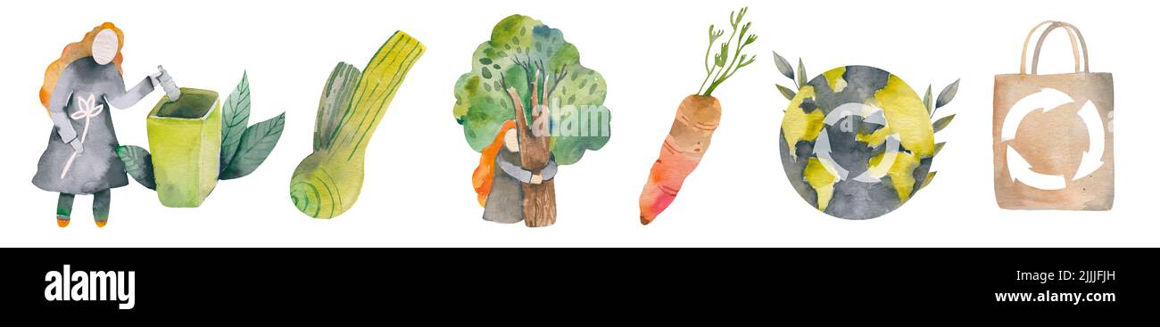 Young girl hugging tree. Eco friendly, environment preservation concept ...