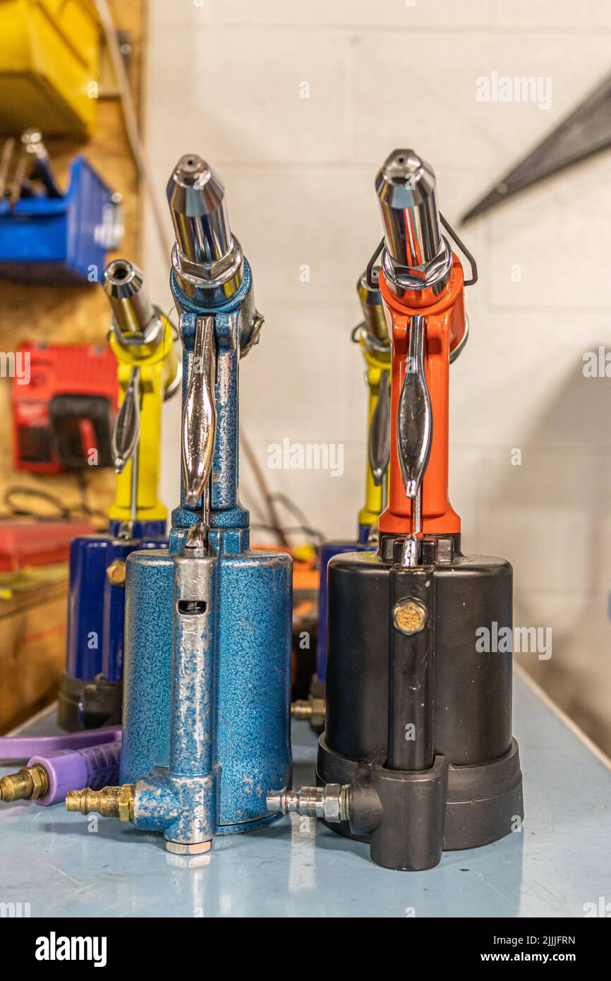 Pneumatic rivet gun hi-res stock photography and images - Alamy