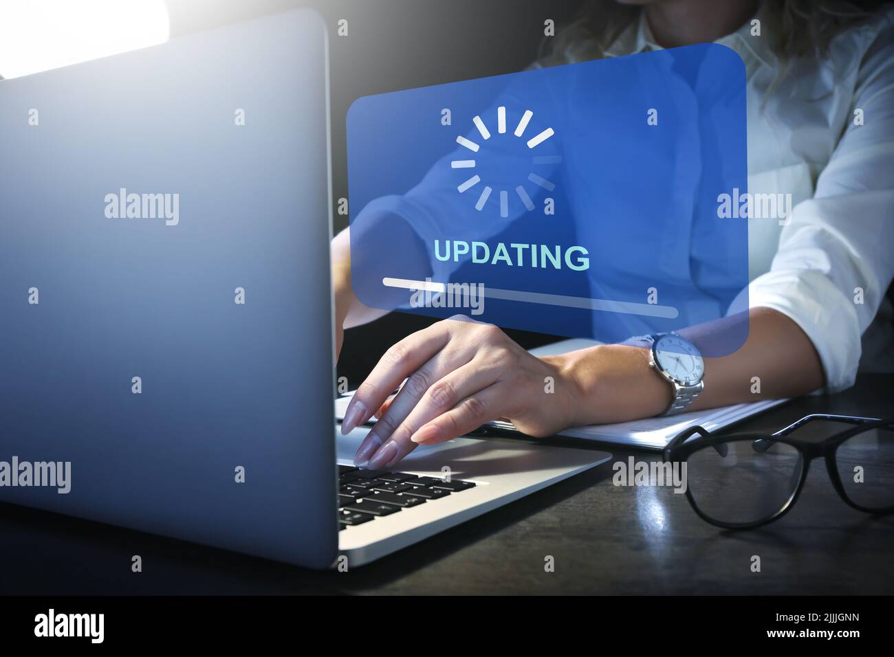 Updating operating system hi-res stock photography and images - Alamy