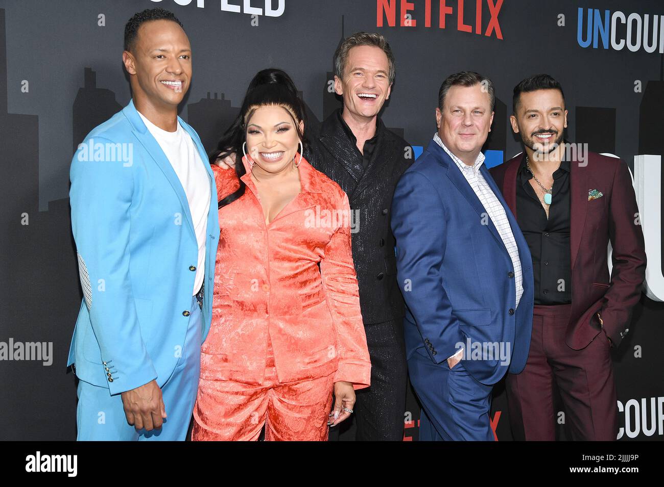 New York, NY, US, July 26, 2022. (L-R) Emerson Brooks, Tisha Campbell ...