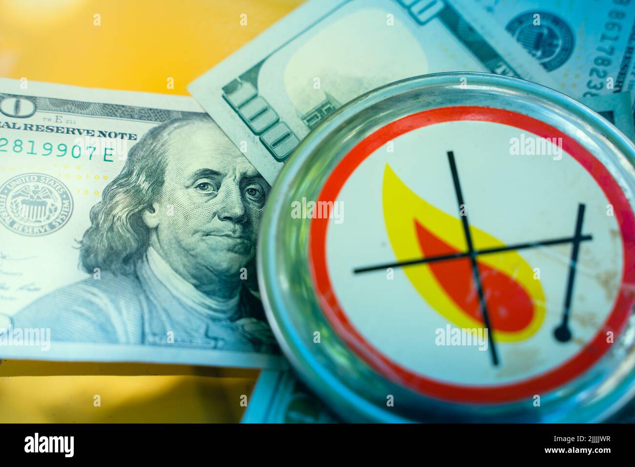 Dollars spent on refueling a tank of fuel. Fuel filler cap pressed ...