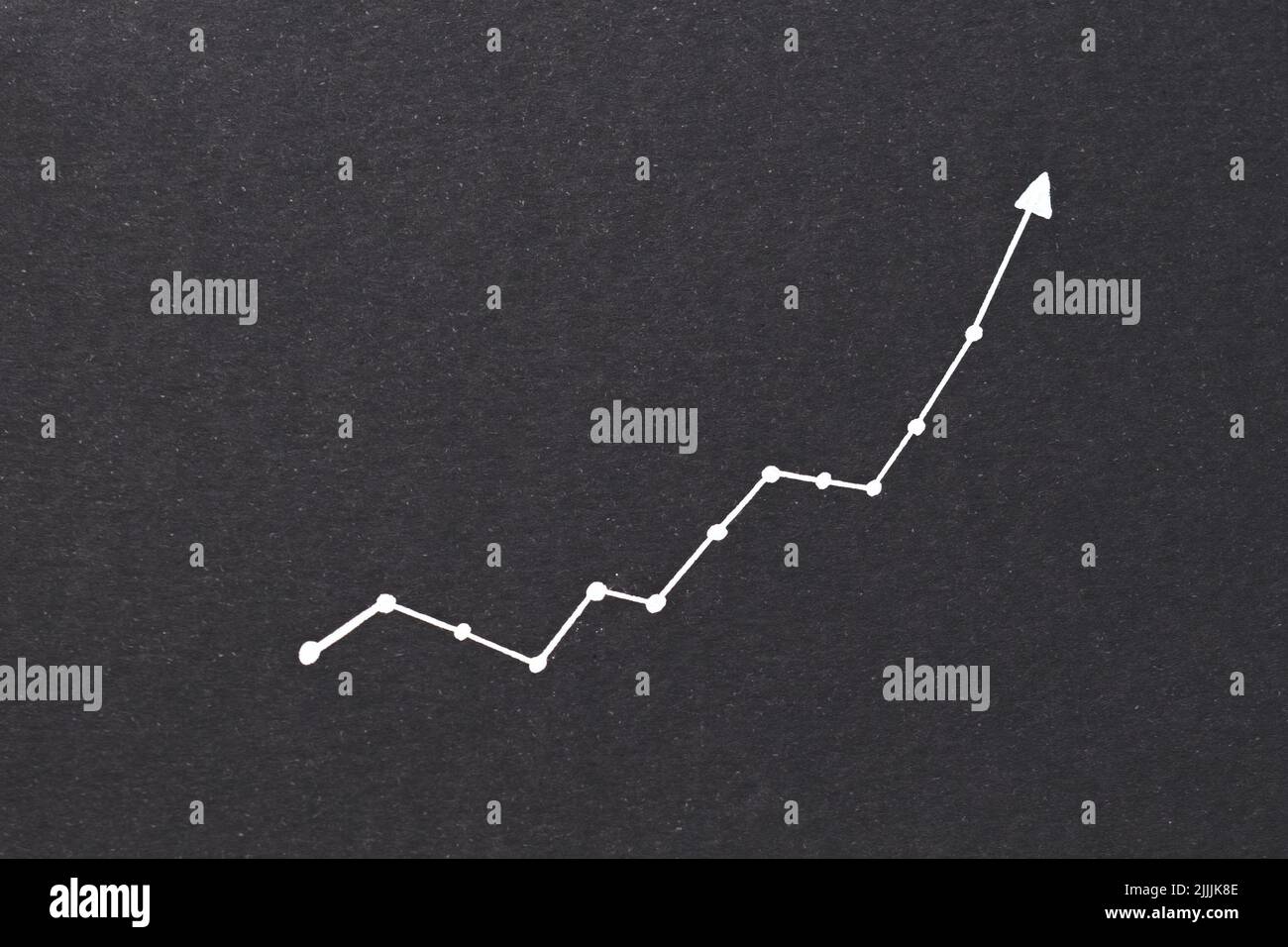 diagram trend success increase black background Stock Photo - Alamy