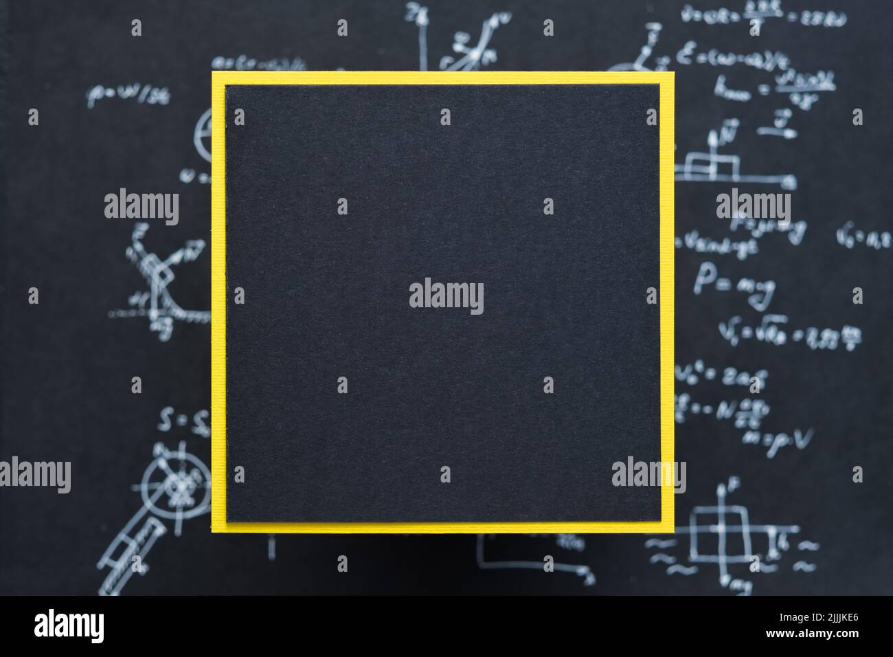 blank black paper science equation blur background Stock Photo - Alamy