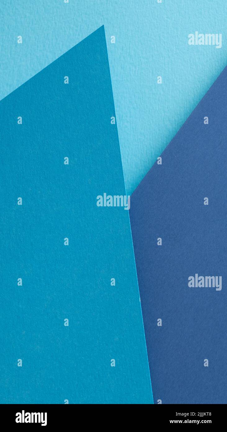 paper layers abstract geometric background blue Stock Photo - Alamy