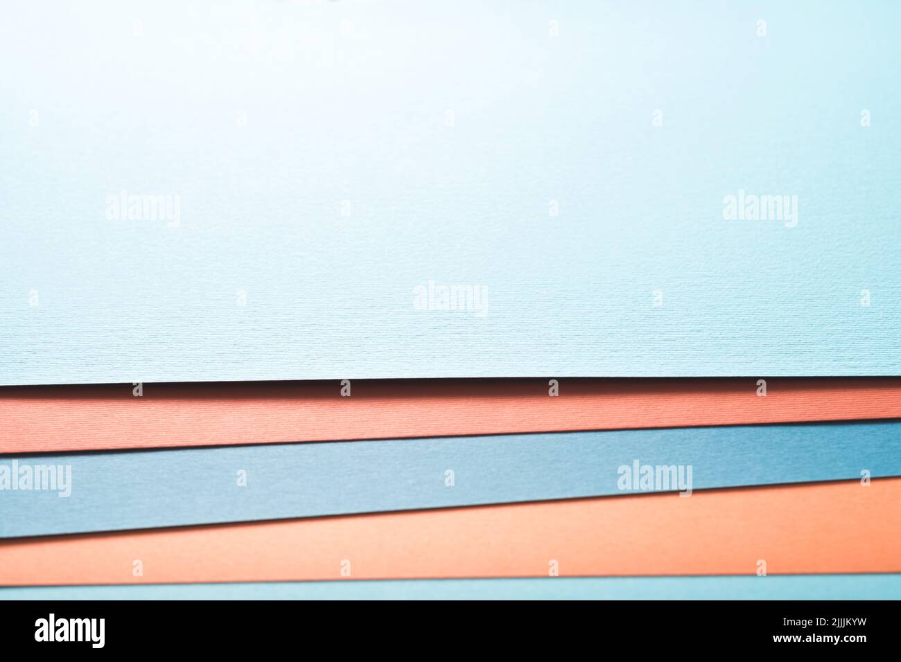 paper layers abstract geometric background blue Stock Photo - Alamy