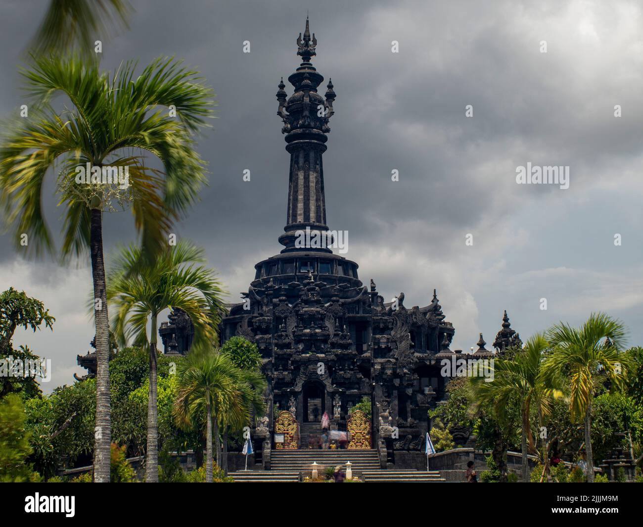 A scenic view of Bajra Sandhi Monument in Denpasar, Indonesia, in the ...