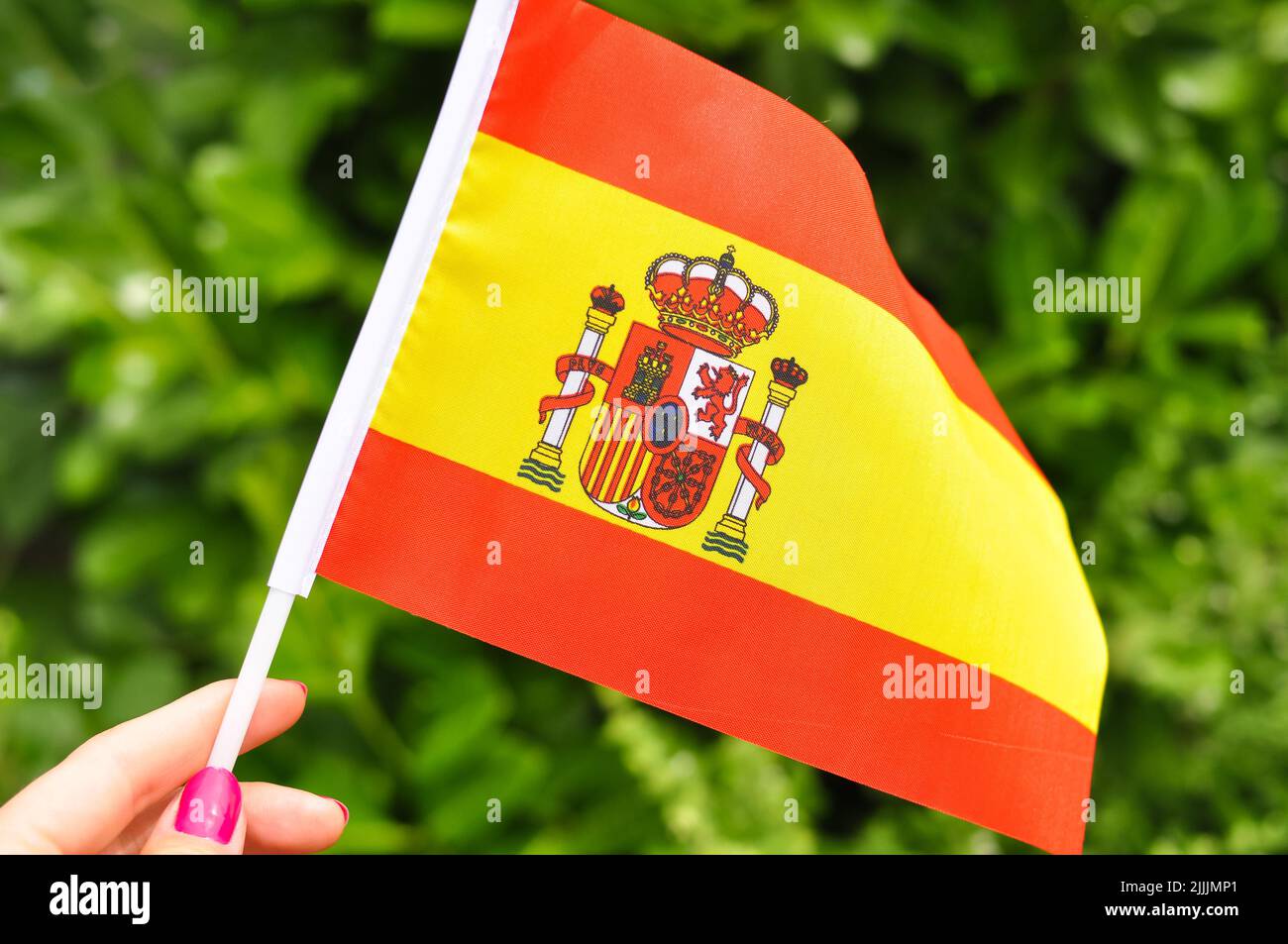 Spanish flag nation red yellow travel tourism hi-res stock photography ...