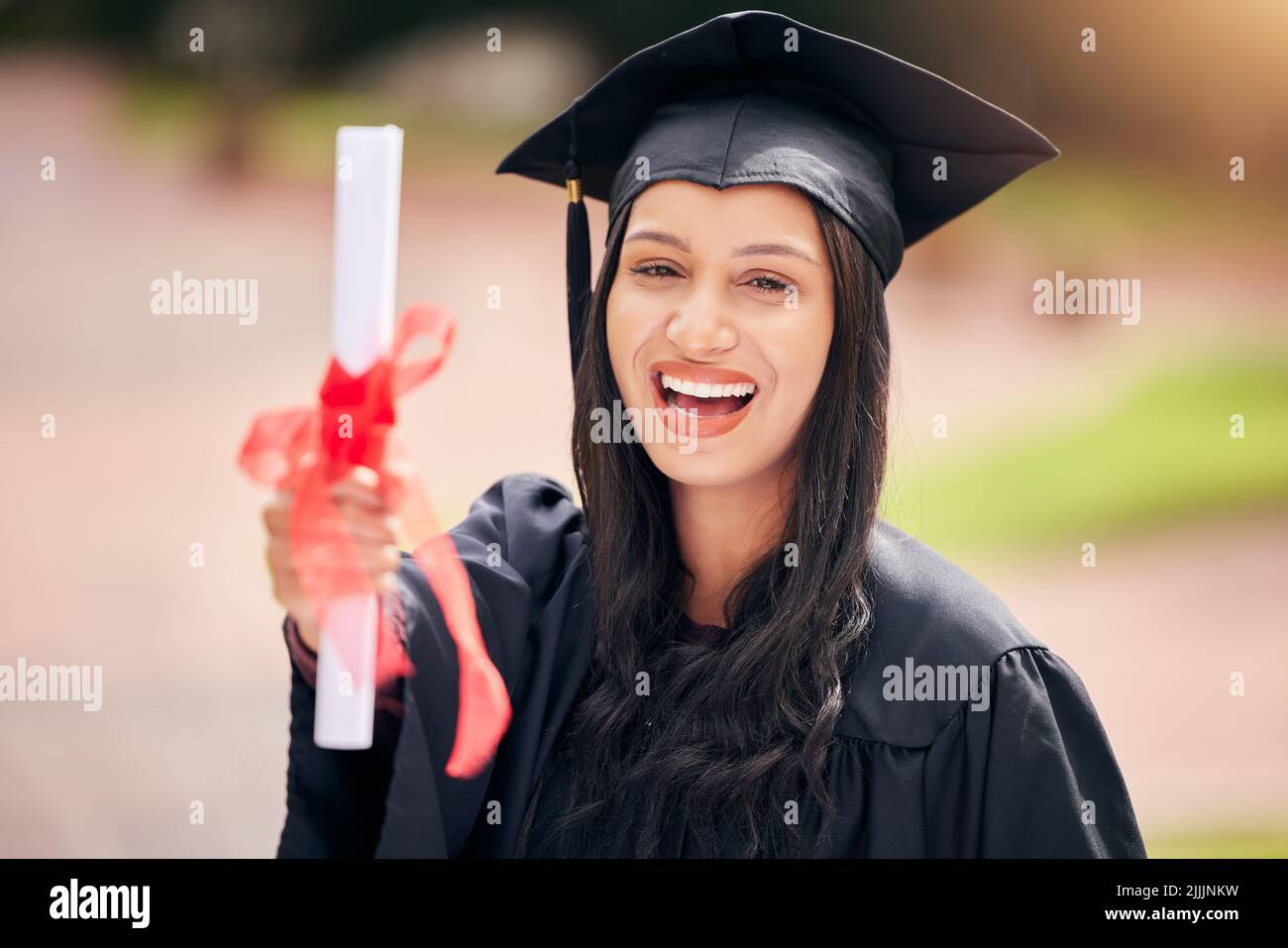 Let the celebrations begin. Cropped portrait of an attractive young ...