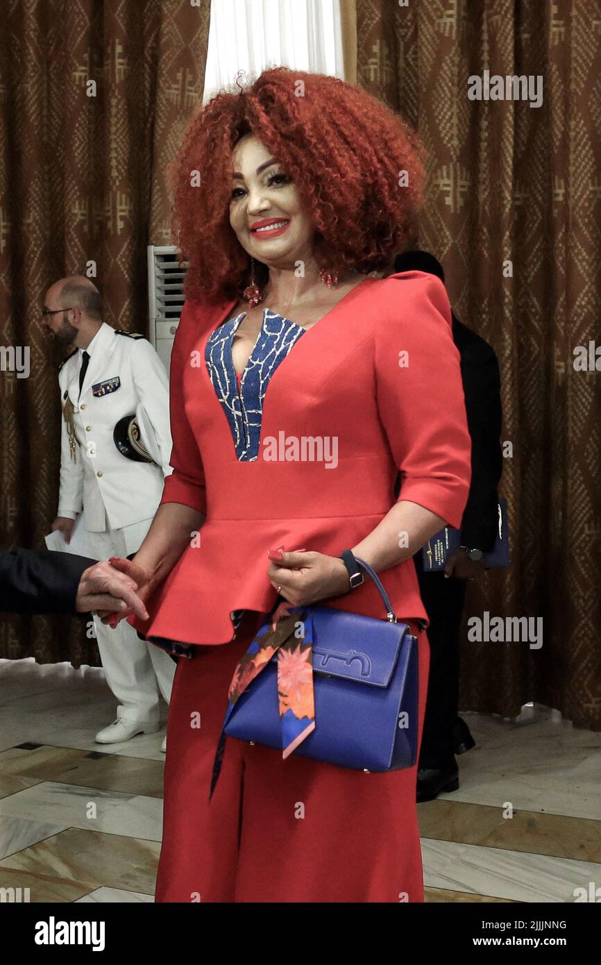Yaounde, Cameroon, July 26, 2022. Chantal Biya - French President ...