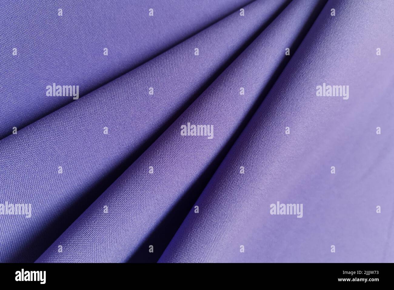 Violet crumpled or wavy fabric texture background. Abstract linen cloth ...