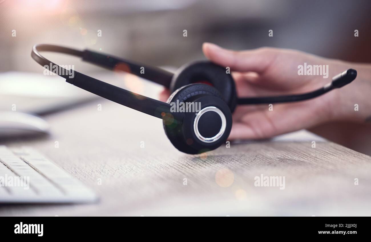 Ive always got a listening ear. an unrecognizable call center agent at ...