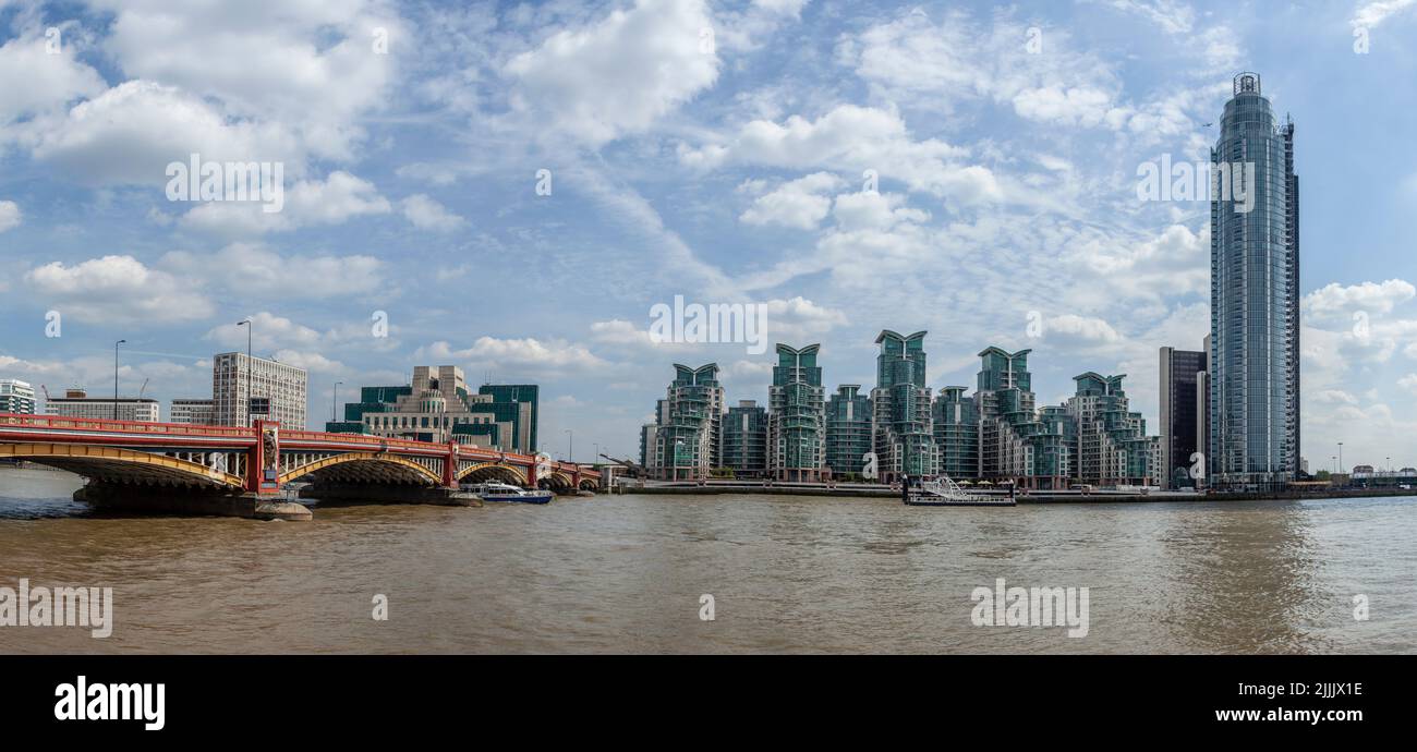 London united kingdom 08 September 2013 Modern residential riverside ...