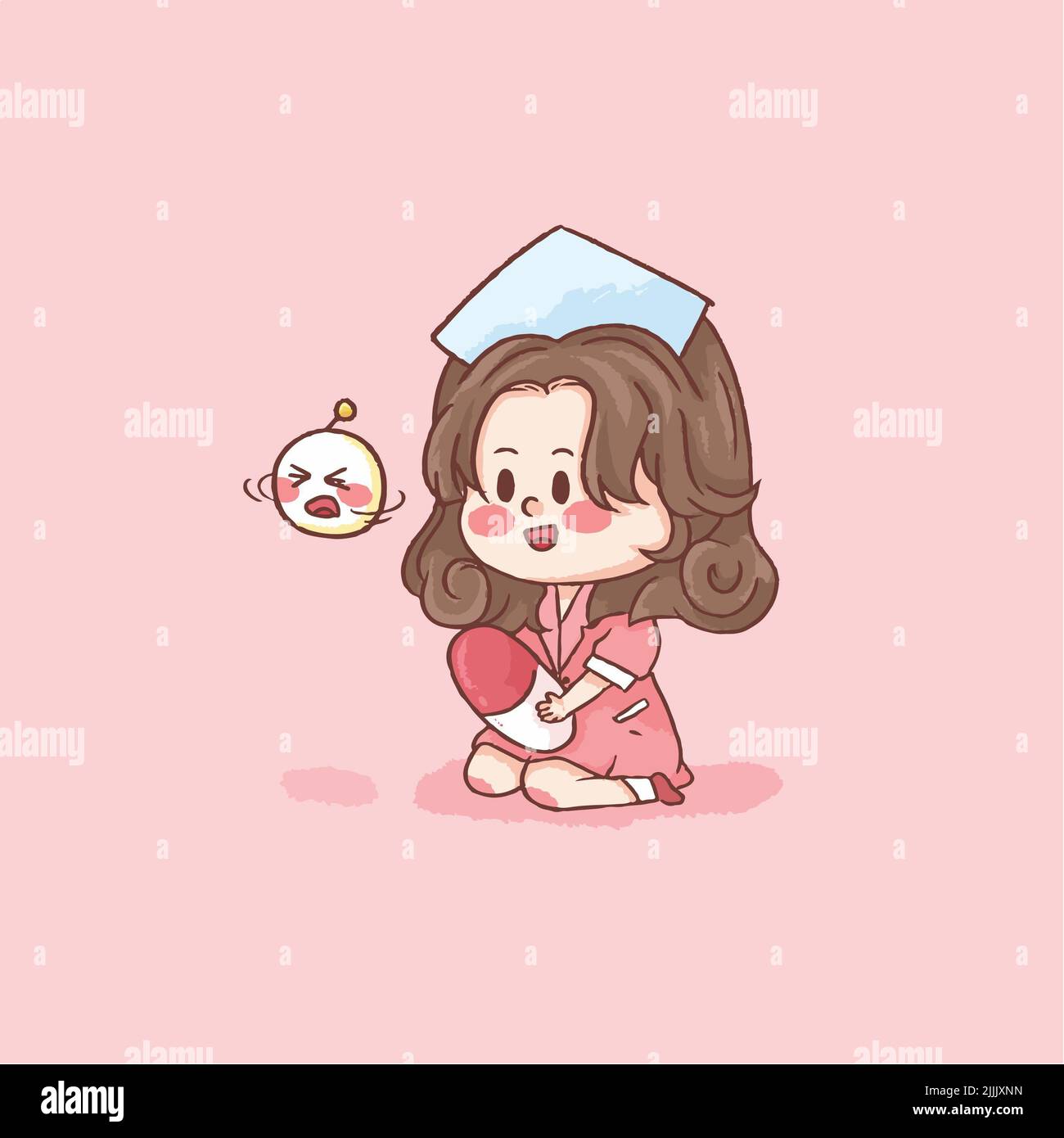 International Nurses Day, Cute Nurse carry pill Cartoon Nurse, IND ...