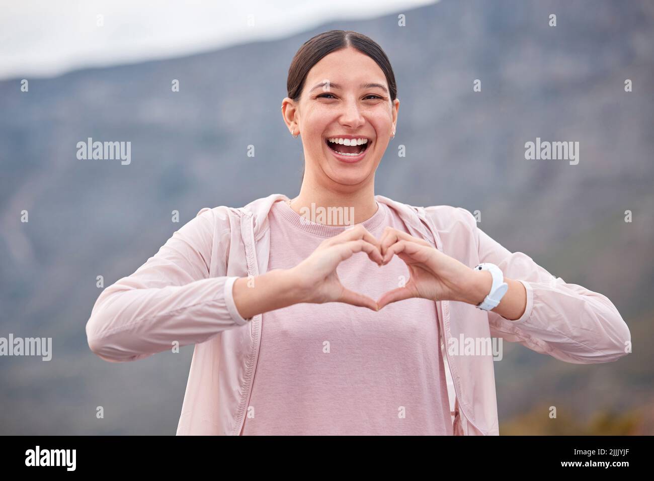 You only have one heart so take care of it. a young woman making a ...