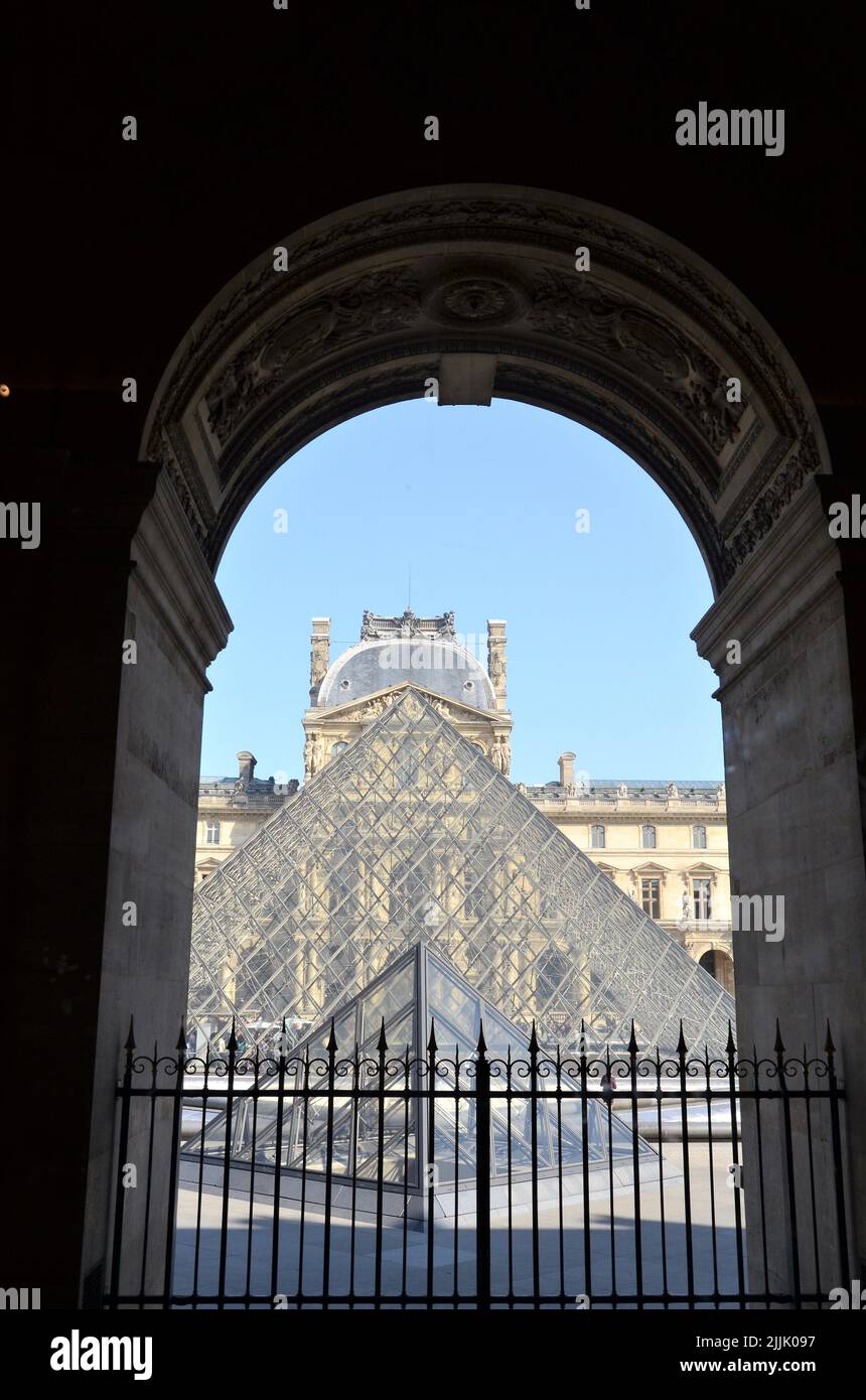 Paris, France 03.25.2017: interior of a famous museum of Paris Stock ...