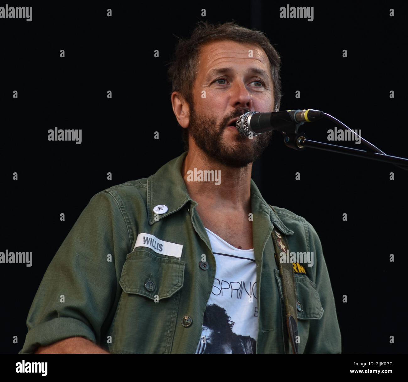 Grant Nicholas From Feeder Performing Live On Stage In Concert, Day 1 ...