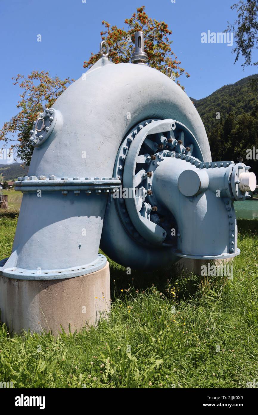 Hydropower Turbine Of Hydroelectric Power Station Electricity Was