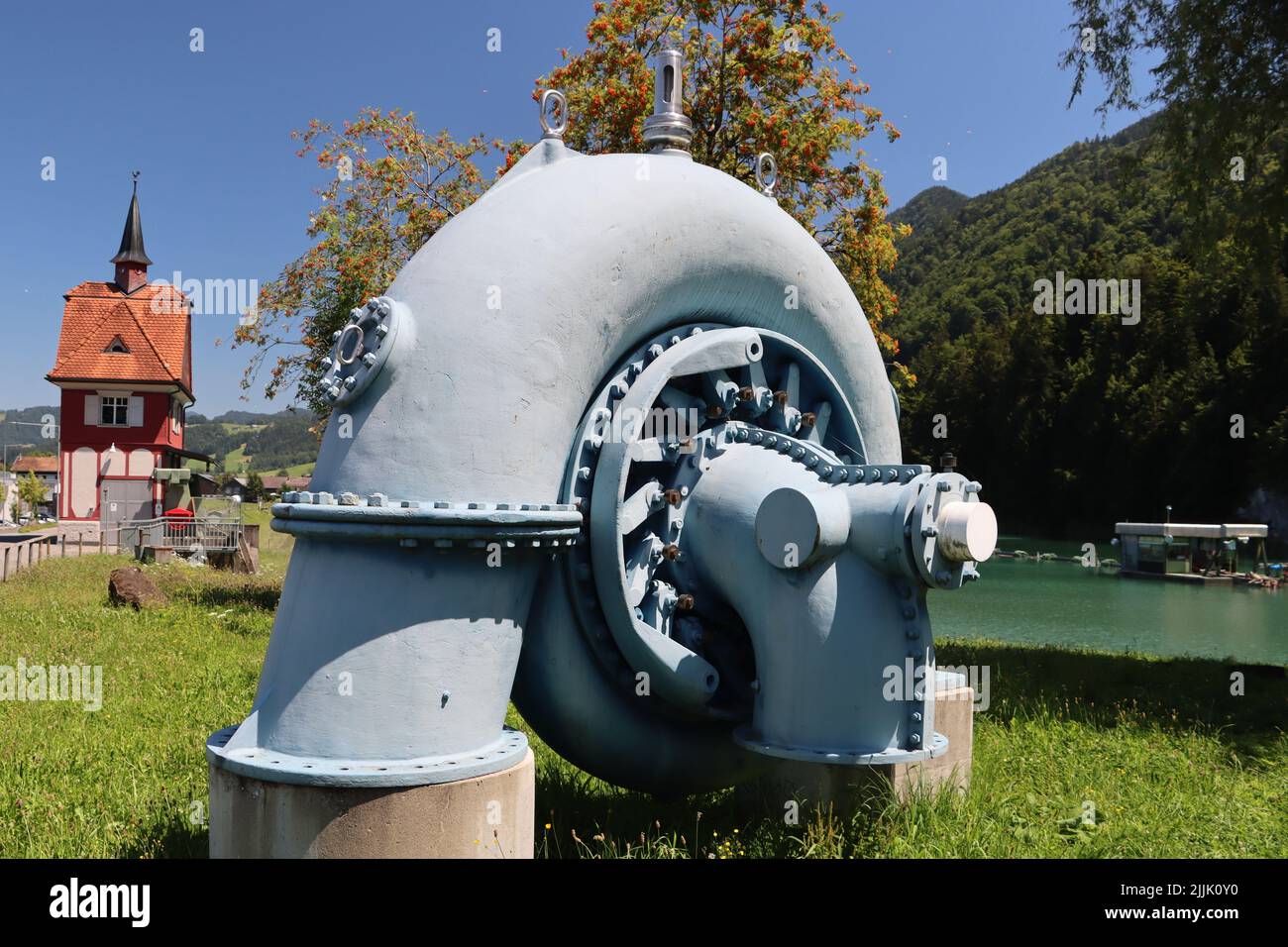 Hydropower Turbine Of Hydroelectric Power Station Electricity Was