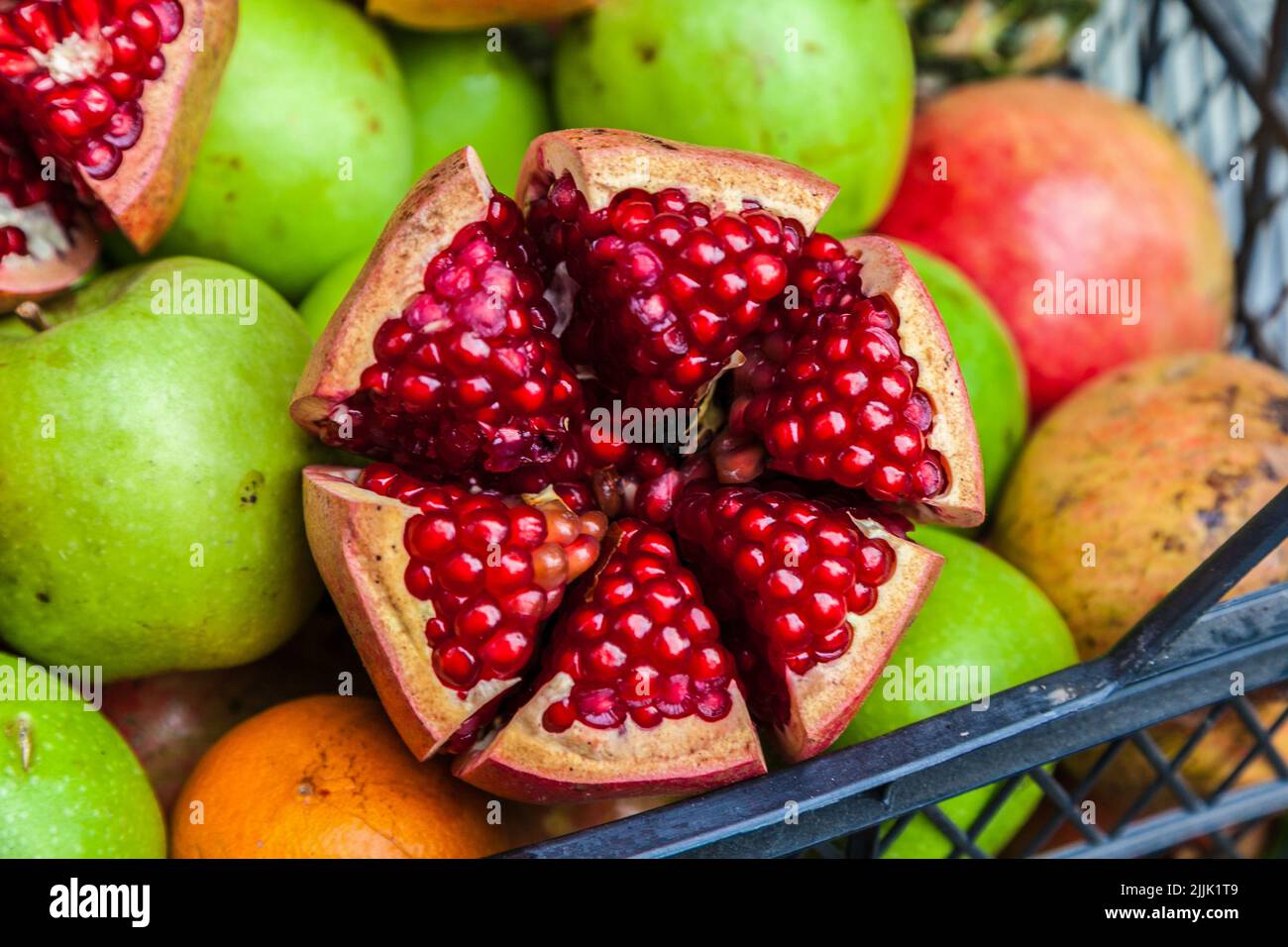 A closeup of different fresh and ripe fruits Stock Photo - Alamy