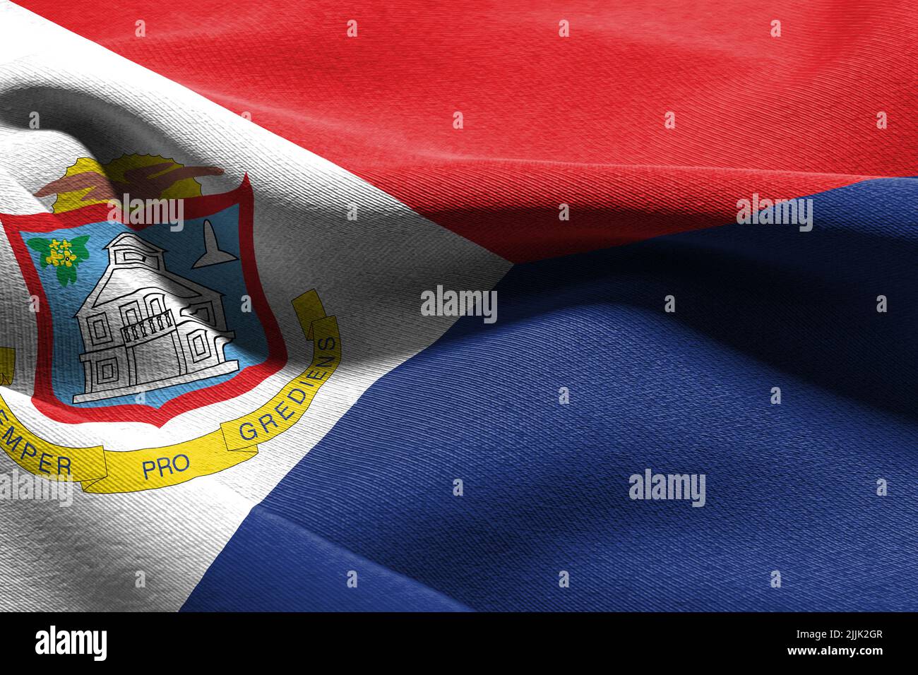 St Martin Flag Dutch Side