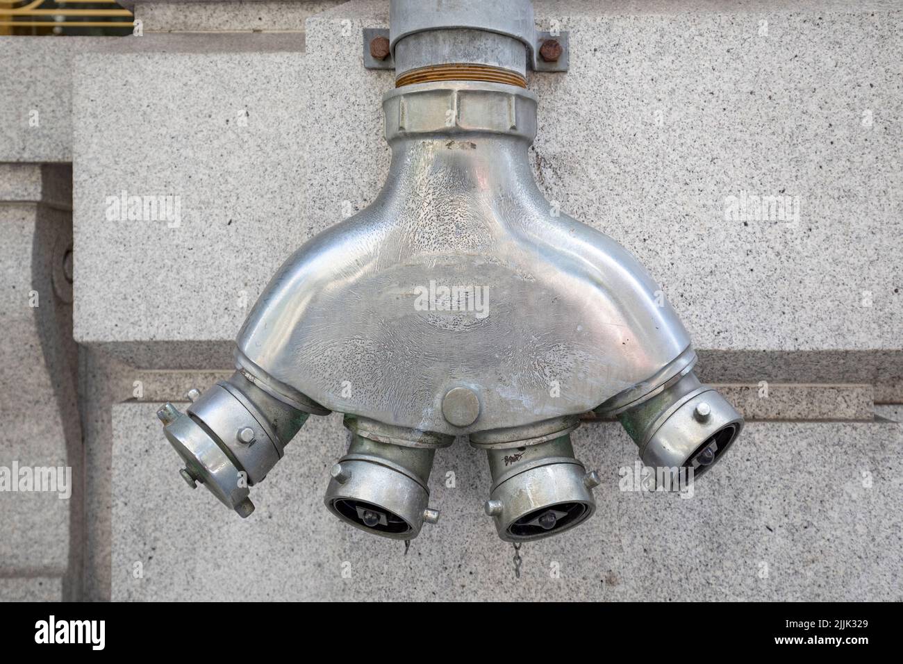 chrome fire valve in san Francisco Stock Photo - Alamy