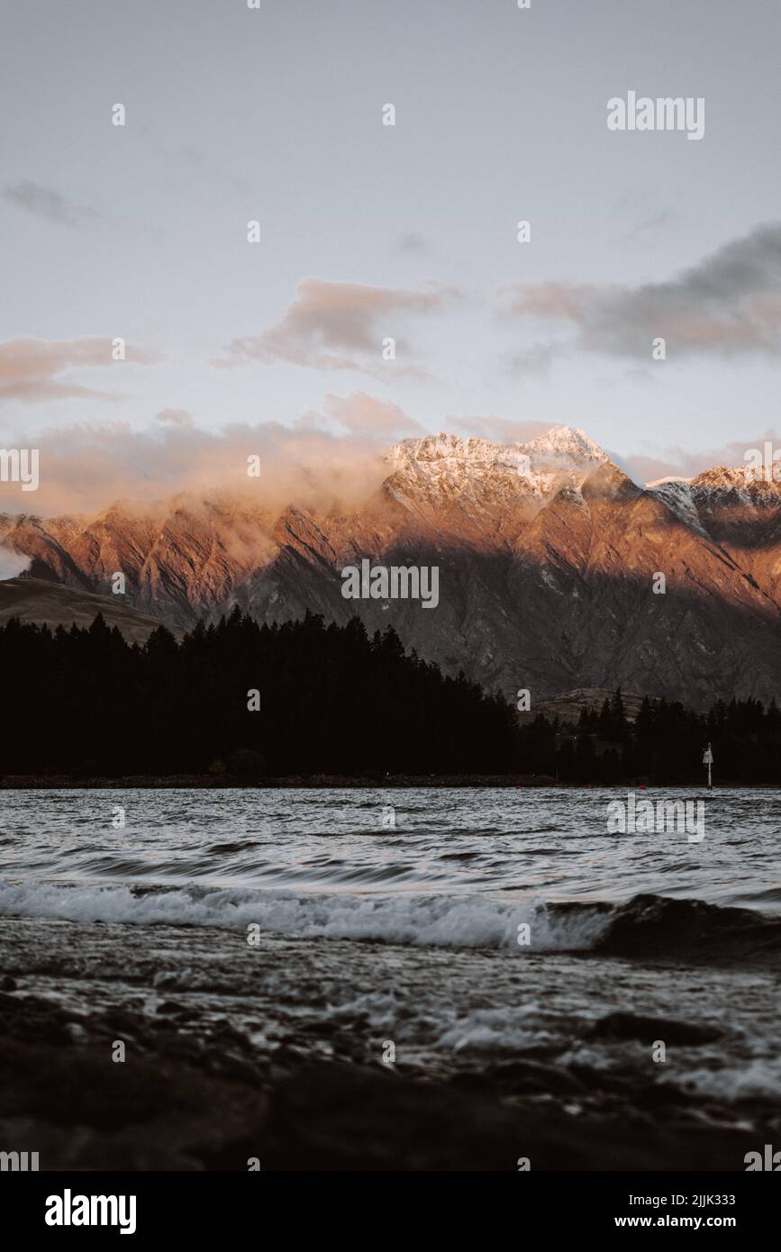 The Remarkables Mountain Range in Queenstown New Zealand Stock Photo ...