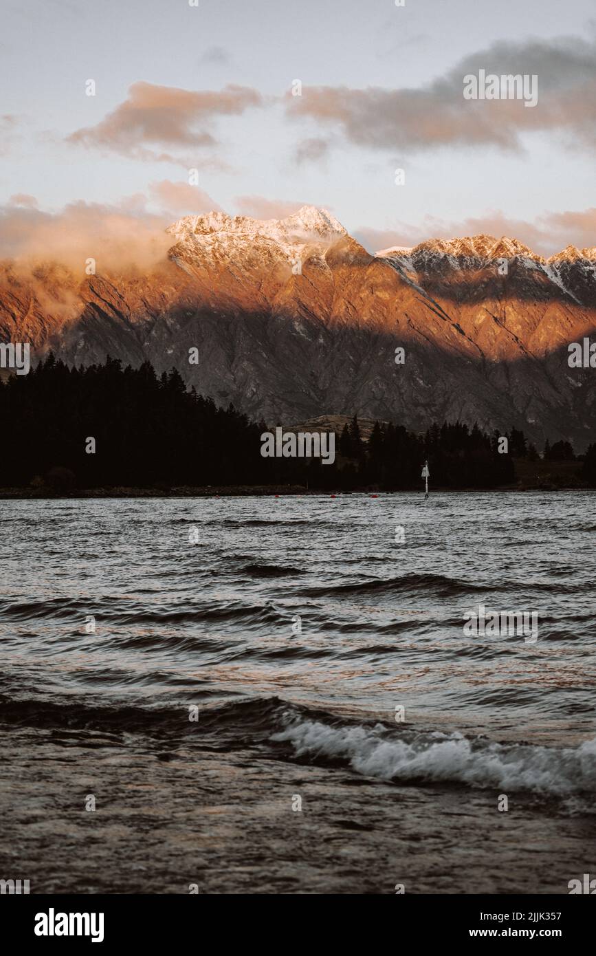 The Remarkables Mountain Range in Queenstown New Zealand Stock Photo ...
